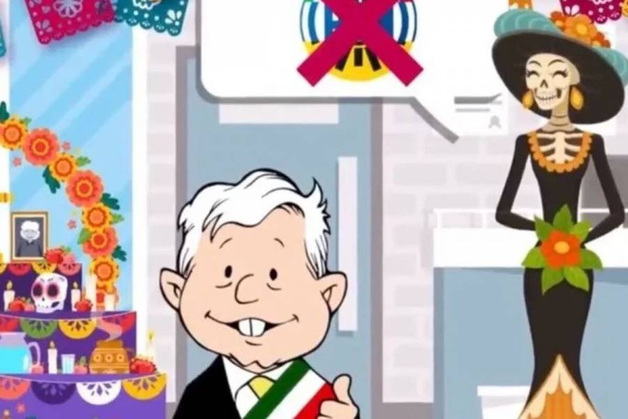 Morena dedica a AMLO calaverita por Día de Muertos... y el PRIAN, fuchi ...