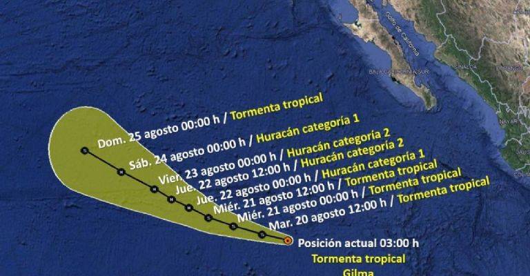 Huracán Gilma alcanza categoría 3 pero no representa amenaza para ...