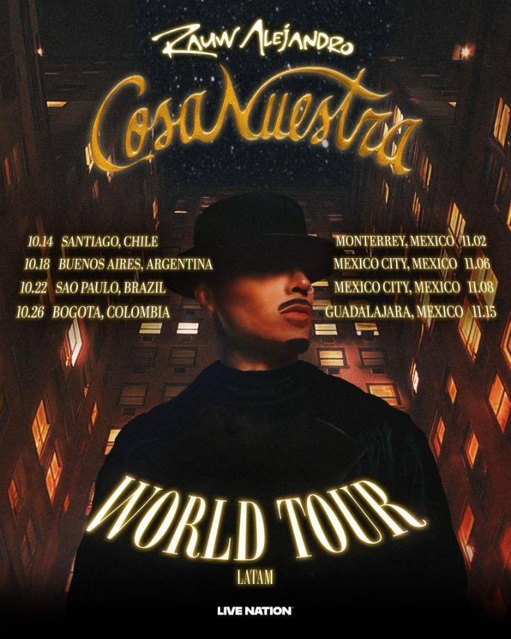 Rauw Alejandro anuncia gira latinoamericana Cosa Nuestra World Tour ...